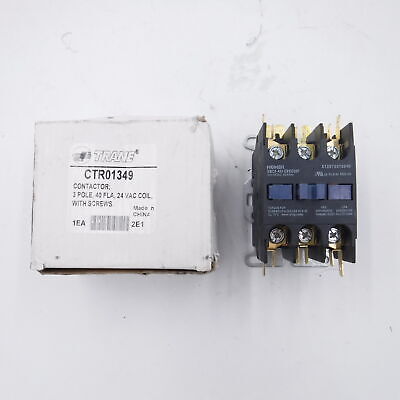Trane American Standard Condenser Contactor Relay 3 Pole 40A 24VAC ...