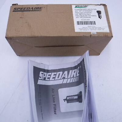 SpeedAire Compressed Air Line Filter 3/8" NPT Standard 4ZL48A 150 PSI ...