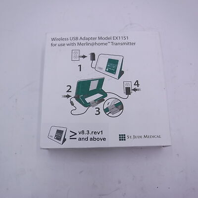 St. Jude Wireless USB Adapter Model EX1151 For Use With Merlin@Home ...