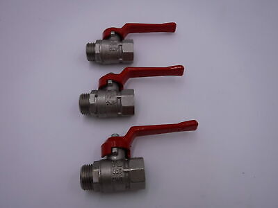 Set of 3 Novaster 1/2" 400 CWP Lever Ball Valve - OneClick Warehouse