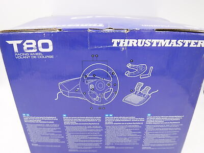 Thrustmaster T80 Racing Wheel with Pedals, PlayStation 4 & 3 Black ...