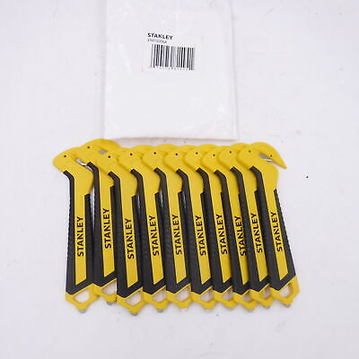 10-Pack Stanley Single-Sided Bi-Material Pull Cutter STHT10356A ...