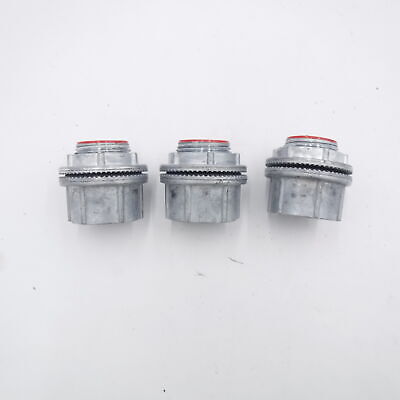 Set of 3 Myers 1" Basic Hub Connectors for Steel/Aluminum Conduit ...