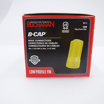 Lot of 100 Buchanan B-Cap Wire Connectors B1-1 - OneClick Warehouse