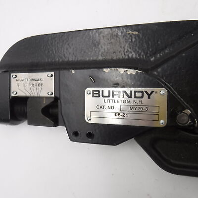 Burndy MY29-3C Dieless Manual Crimper for Aluminum & Copper Terminals ...