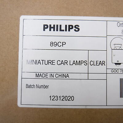 Box of 50 Philips 89CP Light Bulb - OneClick Warehouse