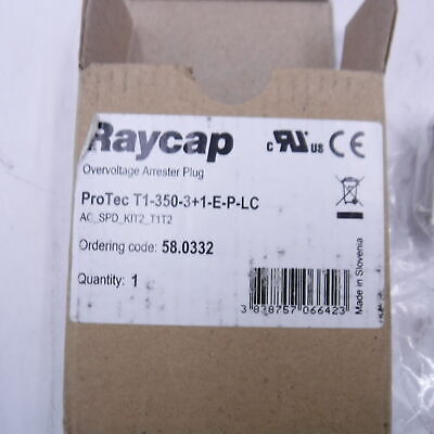 Raycap Overvoltage Arrester Plug Protec T1/T2-350-3+1-E - OneClick Warehouse
