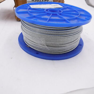 Peerless 4501190 Flexible Wire Rope, Galvanized 1/8In 500Ft - OneClick ...