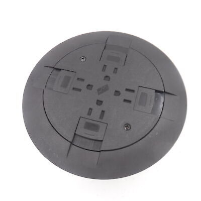 WIREMOLD 861QTCAA SPL WOOD/RAISED QUAD FLOOR BOX ASSEMBLY, 7" Dia ...