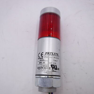 Patlite MPS-02 24 V AC/DC Signal Tower Stack Light Red - OneClick Warehouse