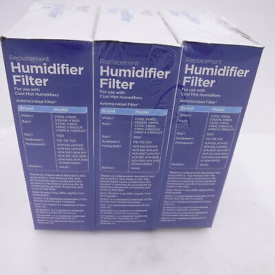 3 Equate Antimicrobial Humidifier Filter Replacement for Vicks Relion ...