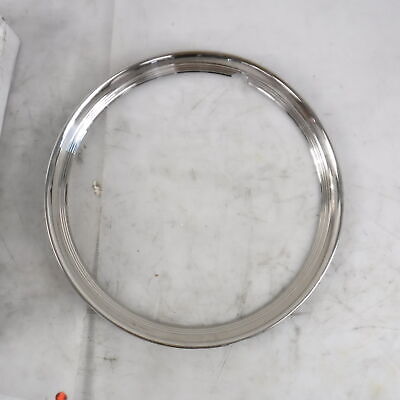 Wheel Vintiques Trim Ring Hot Rod Style- Ribbed 14" Diameter Stainless ...