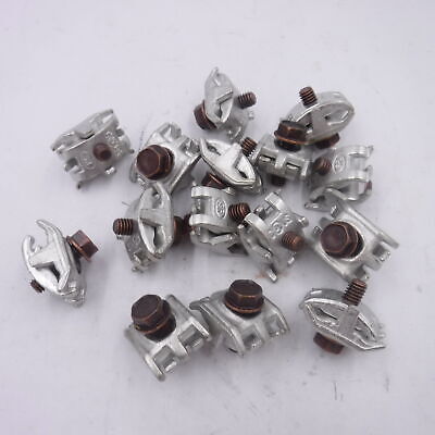 16x MacLean KUL Bonding Clamps, Tin Plated Copper Alloy For #6-#1/0 ...