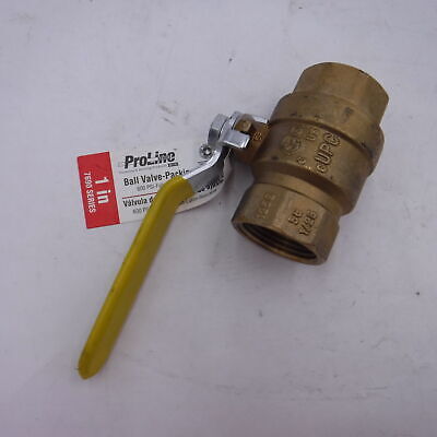 Proline 7690 Series 1" 600psi Full Port Brass Threaded Ball Valve 107 ...