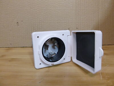 RV Power Inlet 50 Amp 125/250V Marine Twist Easy Lock Power Inlet White ...
