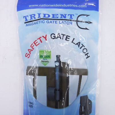 Trident 10" Tall Magnetic Pool Child Safety Gate Latch - Black ...