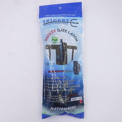 Trident 10" Tall Magnetic Pool Child Safety Gate Latch - Black ...