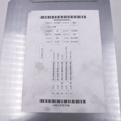 VariTrane VCWF 8"x12" Zone Damper HVAC Heating Cooling Air Conditioning ...