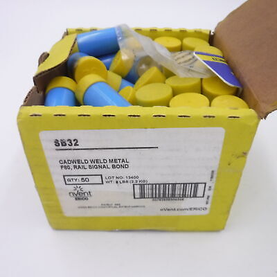 50 Pk nVent ERICO Cadweld Welding Material, F80, Rail Signal Bond, SB32 ...