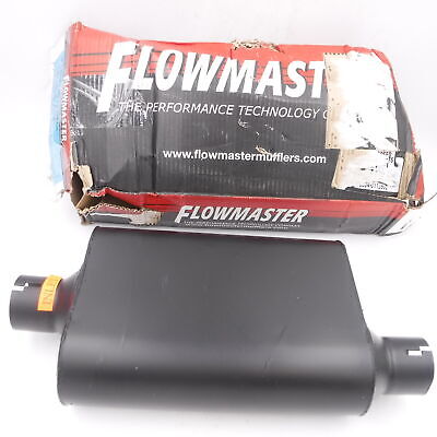 Flowmaster 842547 40 series Kit Muffler 2.5" Center Inlet/Offset Outlet Black - OneClick Warehouse
