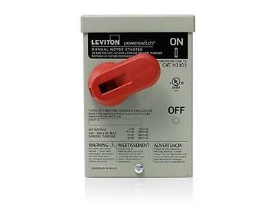 Leviton N3303-DS Type 3R Enclosure Three-Pole AC Manual Motor ...