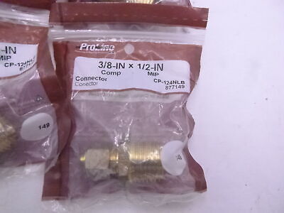 9 Pack 3/8"x1/2" Compression x MIP Adapter Coupling Fitting Connector ...