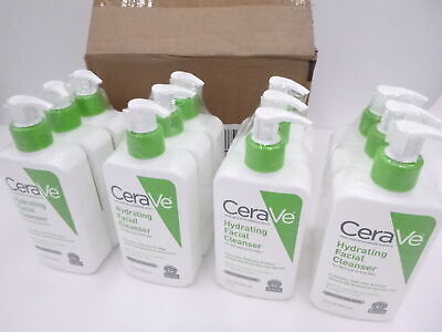 Case of 12 pack CeraVe Hydrating Facial Cleanser for Normal to Dry Skin ...