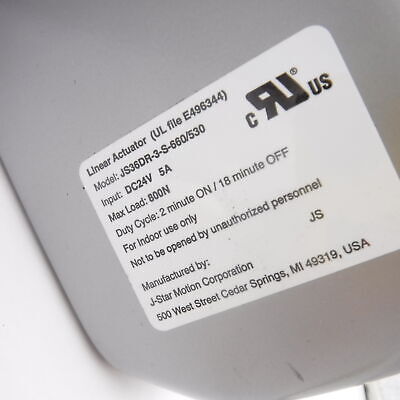 SINGLE LEG For Height Adjustable Desk, Grey JS36DR-3-S-660/530 ...