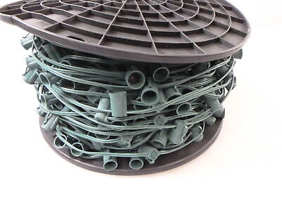 Admiral 1000' Christmas Light Socket String C9 Cord 12" Spacing Green ...