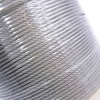 150M(500') Stainless Steel Aircraft Cable Wire Rope AISI 316, 3.2mm, 1/ ...