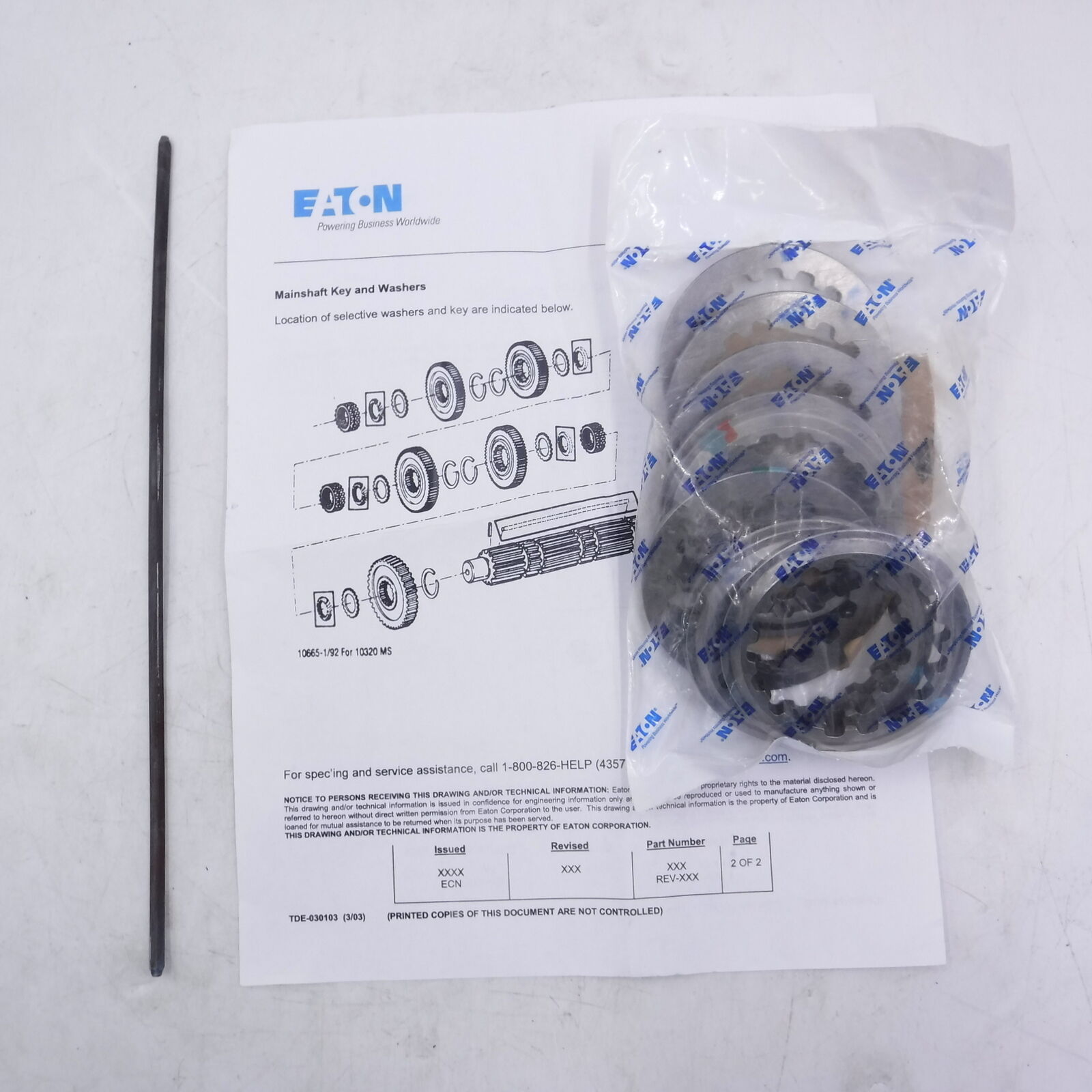 K-2439 Eaton Key & Washer Kit - OneClick Warehouse