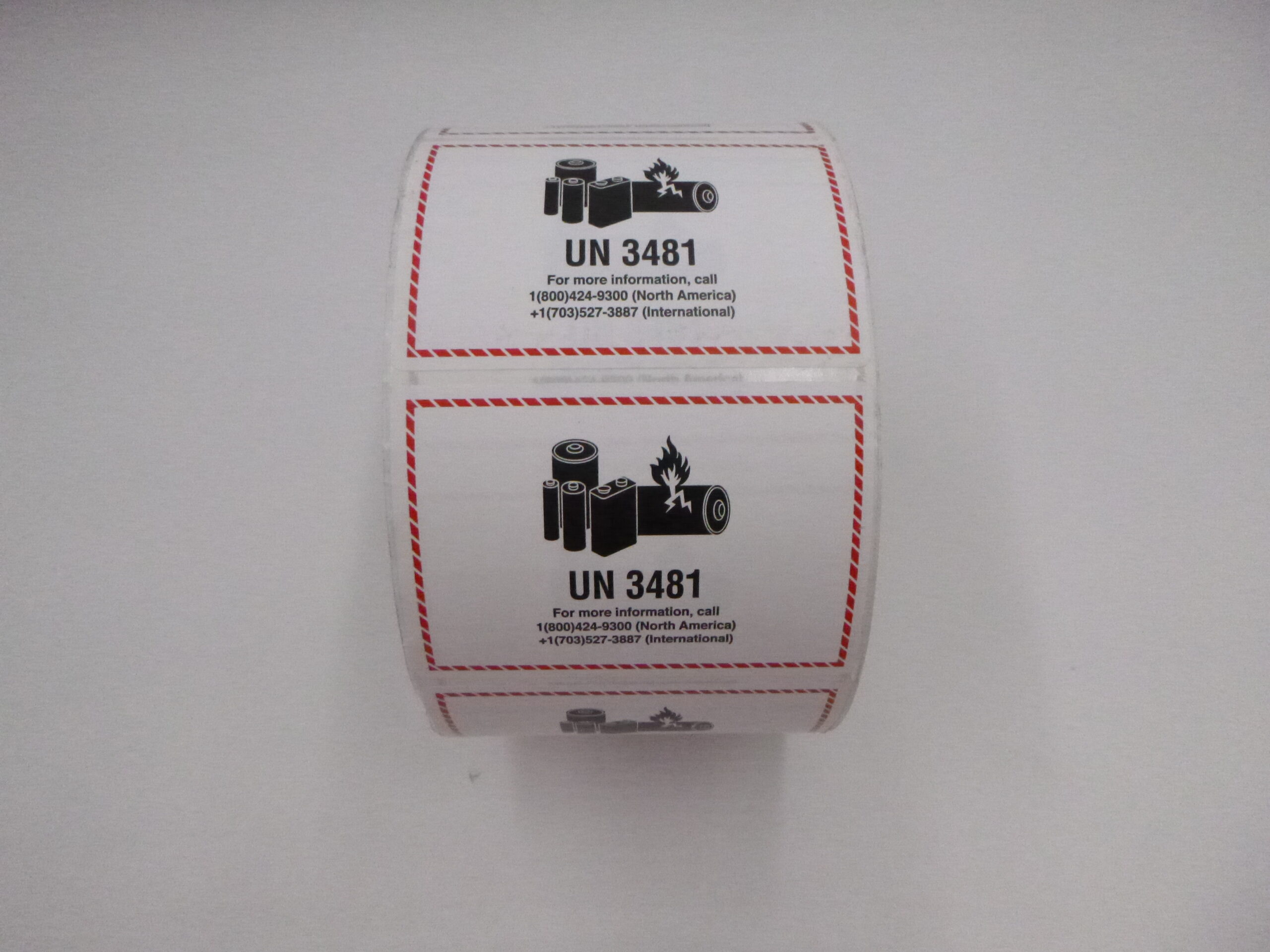 750 Count Large Roll Of Lithium Battery UN3481 Shipping Labels 4" x 3 ...