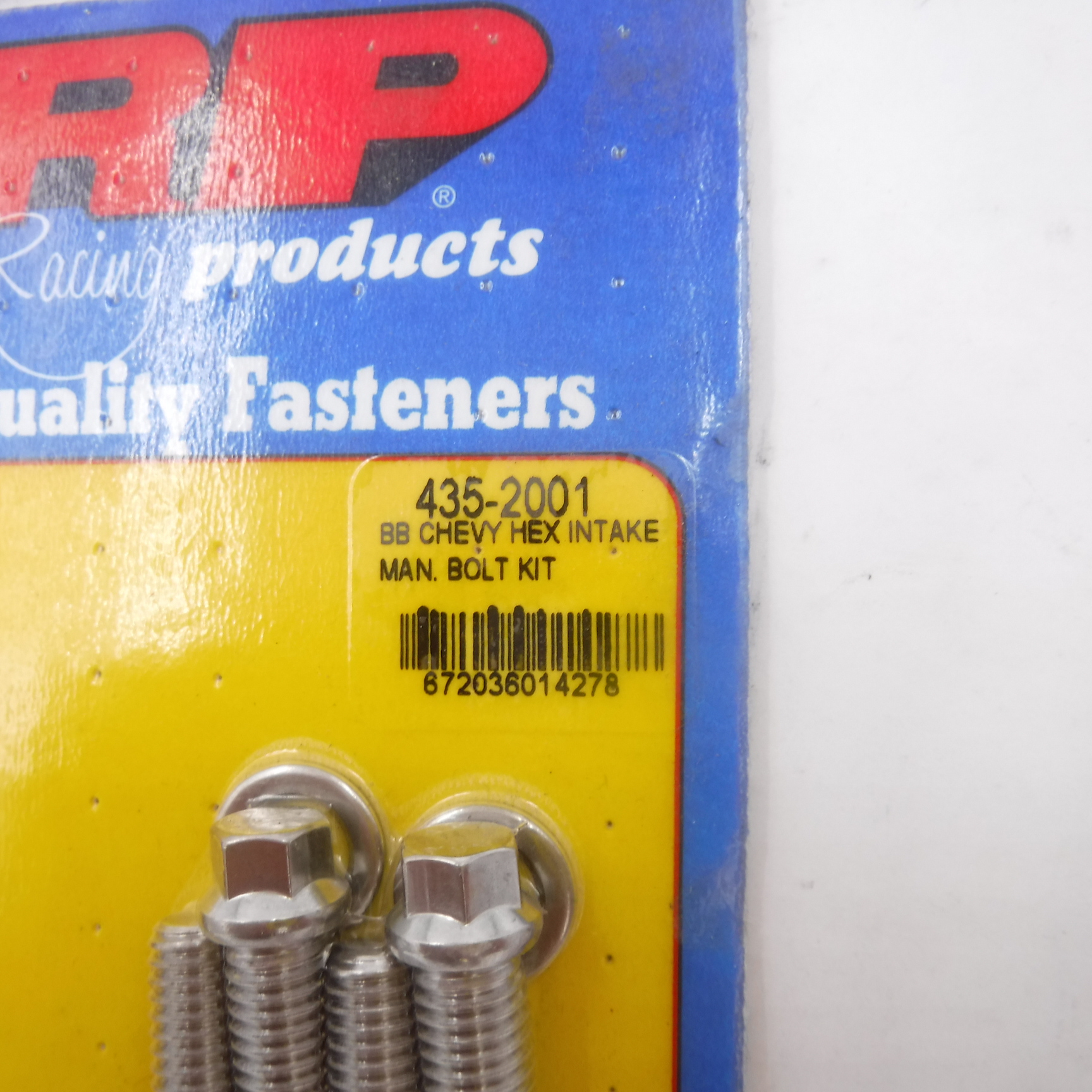 ARP Stainless Steel Hex Head Intake Manifold Bolts For Big Block Chevy ...