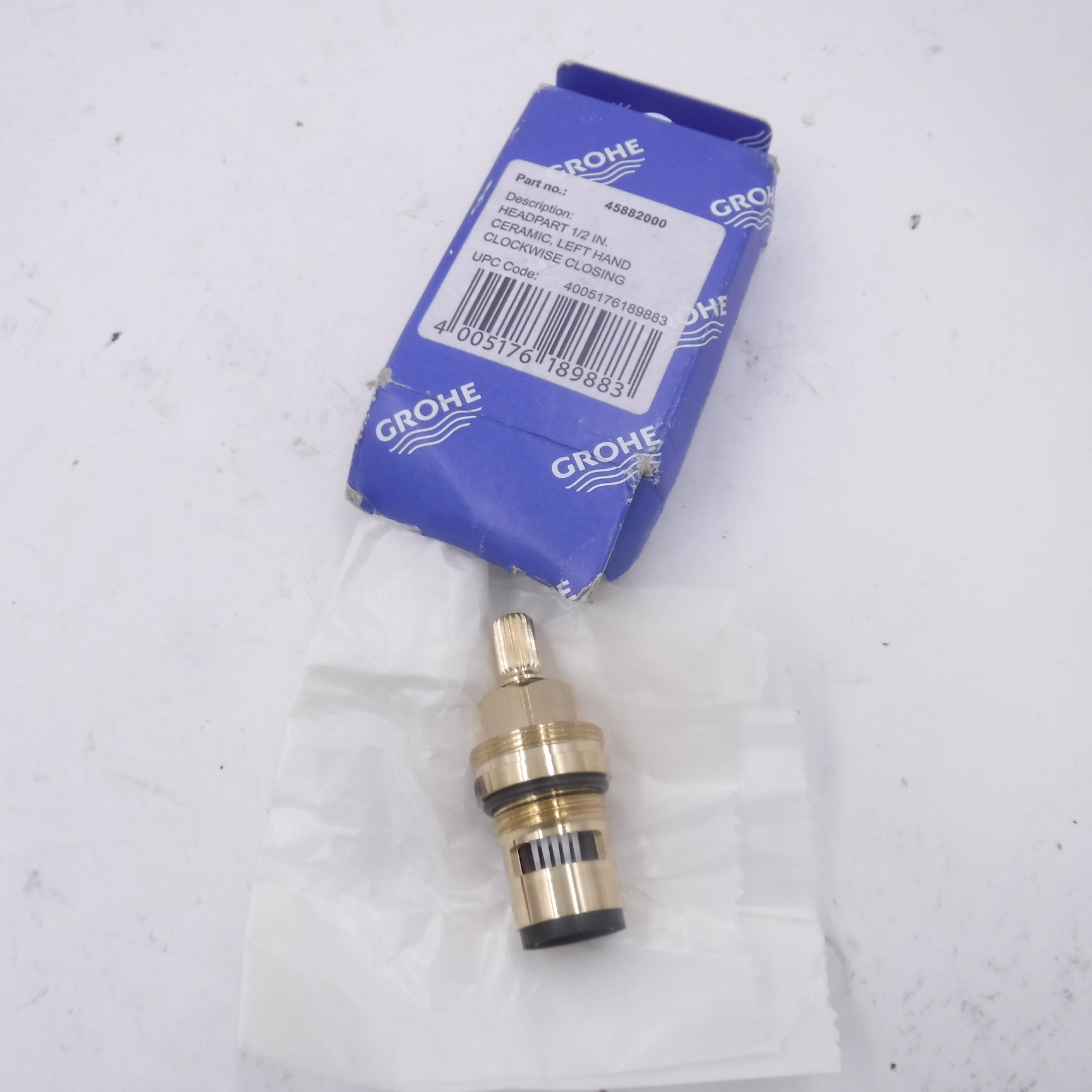Grohe 45882000 RIGHT STOP LH Ceramic Cartridge 1/2" Carbodur, 1/4 Turn ...