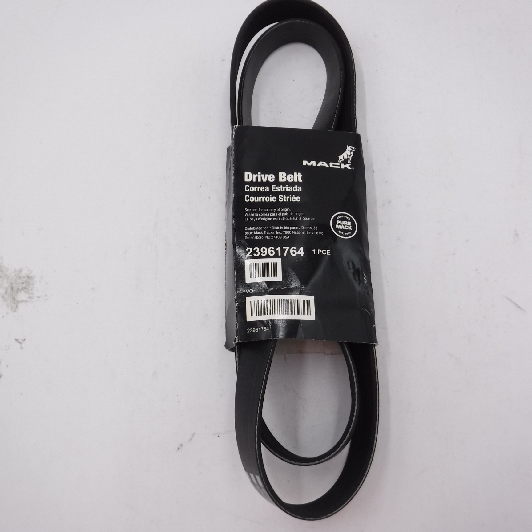 Genuine OEM Mack V Ribbed Fan Drive Belt For Mack Trucks - OneClick ...