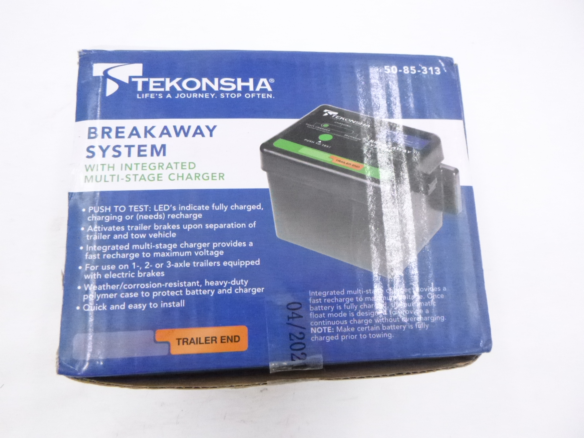 Tekonsha 1 To 3 Axle Trailer Hitch Breakaway System With LED Test Meter ...