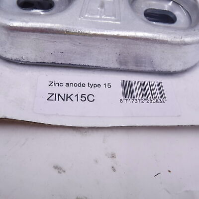 V-Equipment Vetus Zinc Anode Type 15 ZINK15C Hull Anode EXCL Connection ...