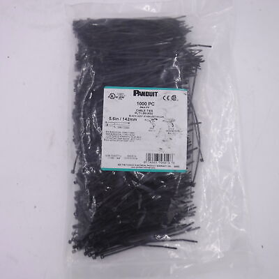 1000 PCS Panduit PLT1.5M-M30 Locking Cable Tie, Heat Stabilized, 5.6 ...