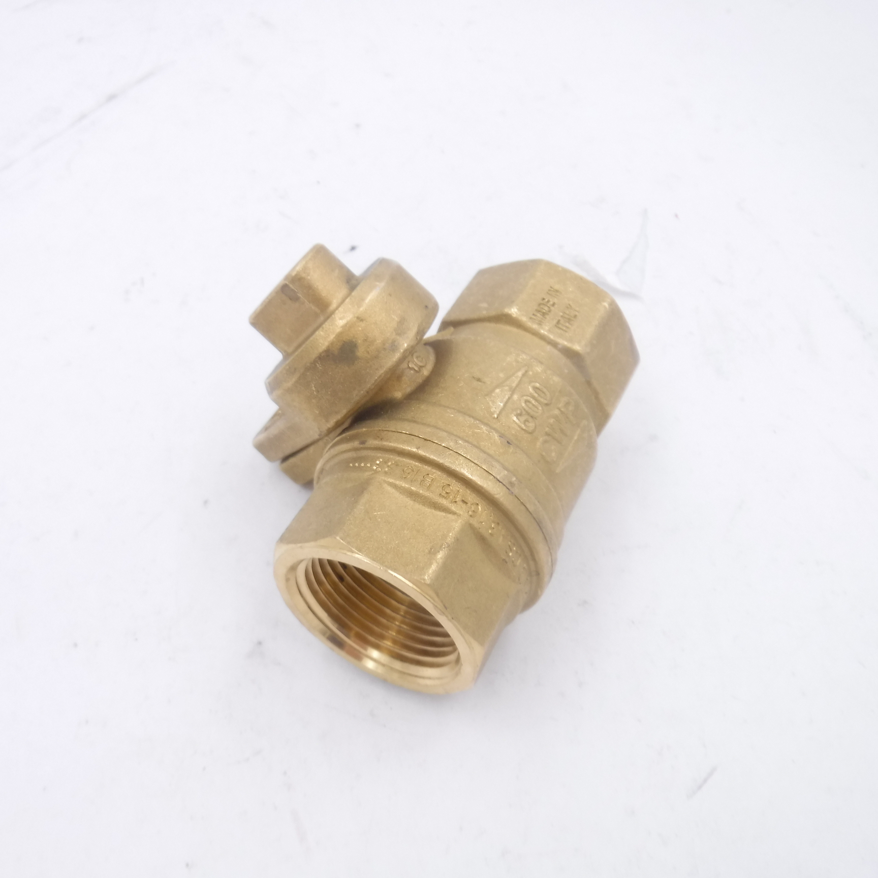 1" FNPT Locking Brass Gas Full Port Ball Valve 600 CWP - OneClick Warehouse