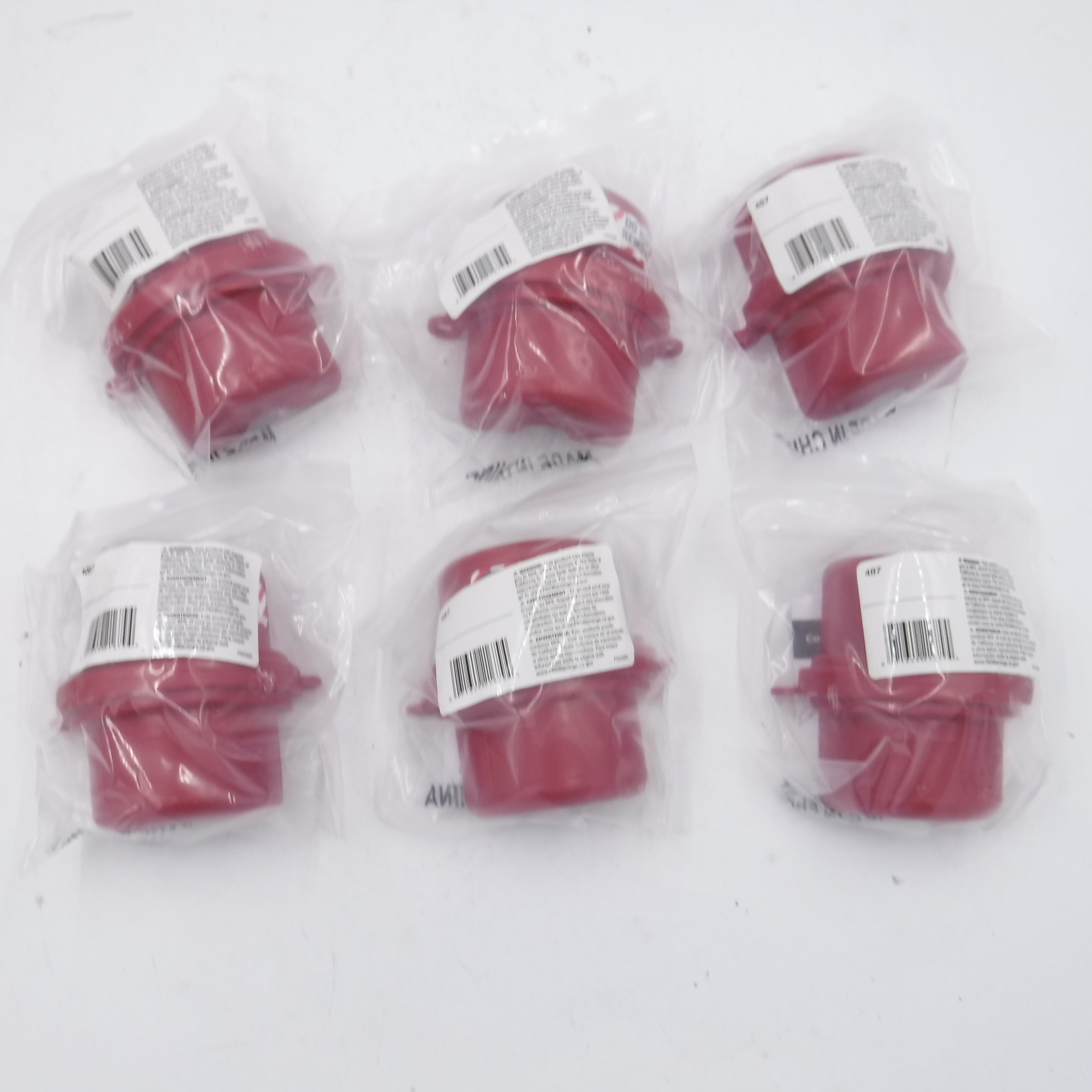 6 Pack Master Lock 487 Electrical Plug Lockout For 3.25" x 2.25" Max ...