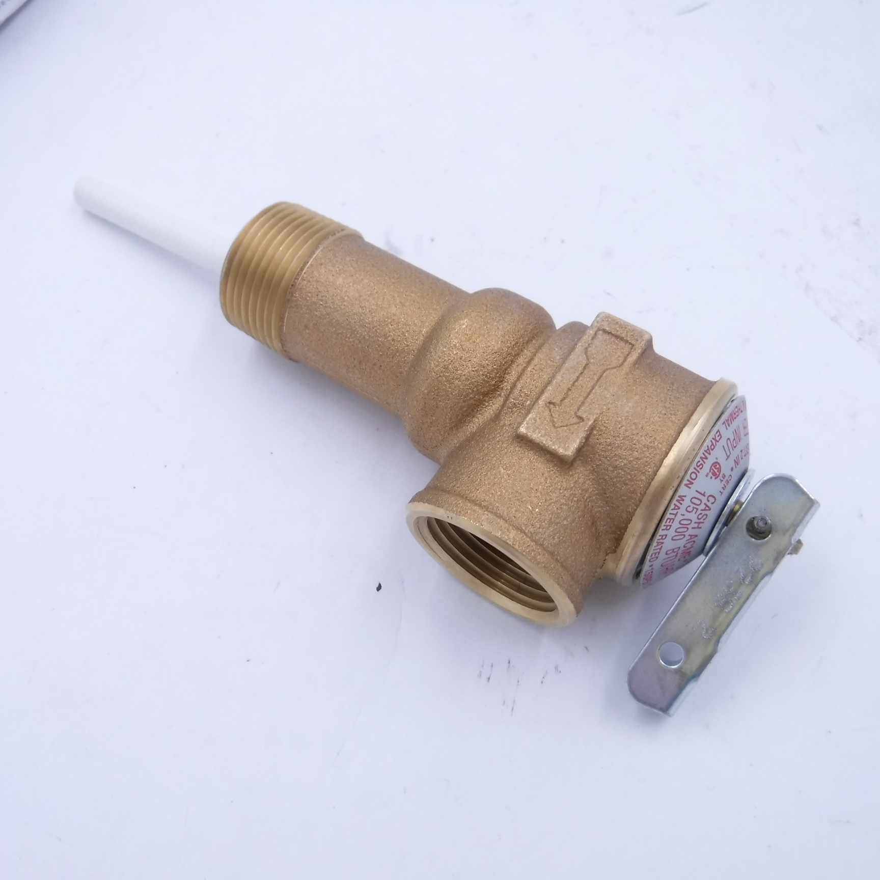Cash Acme 18822A-0150 150PSI Bronze Temperature & Pressure Relief Valve ...