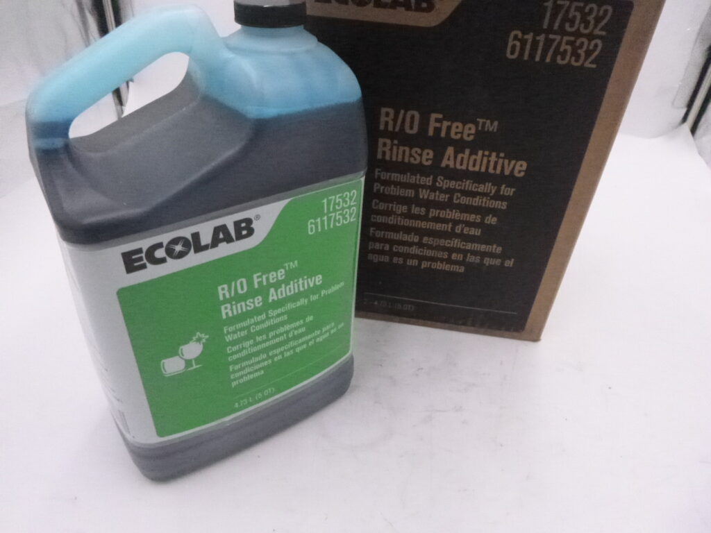 Ecolab R/O Free Rinse Additive 5qt Jugs Commercial Use Fast Dry Exp ...