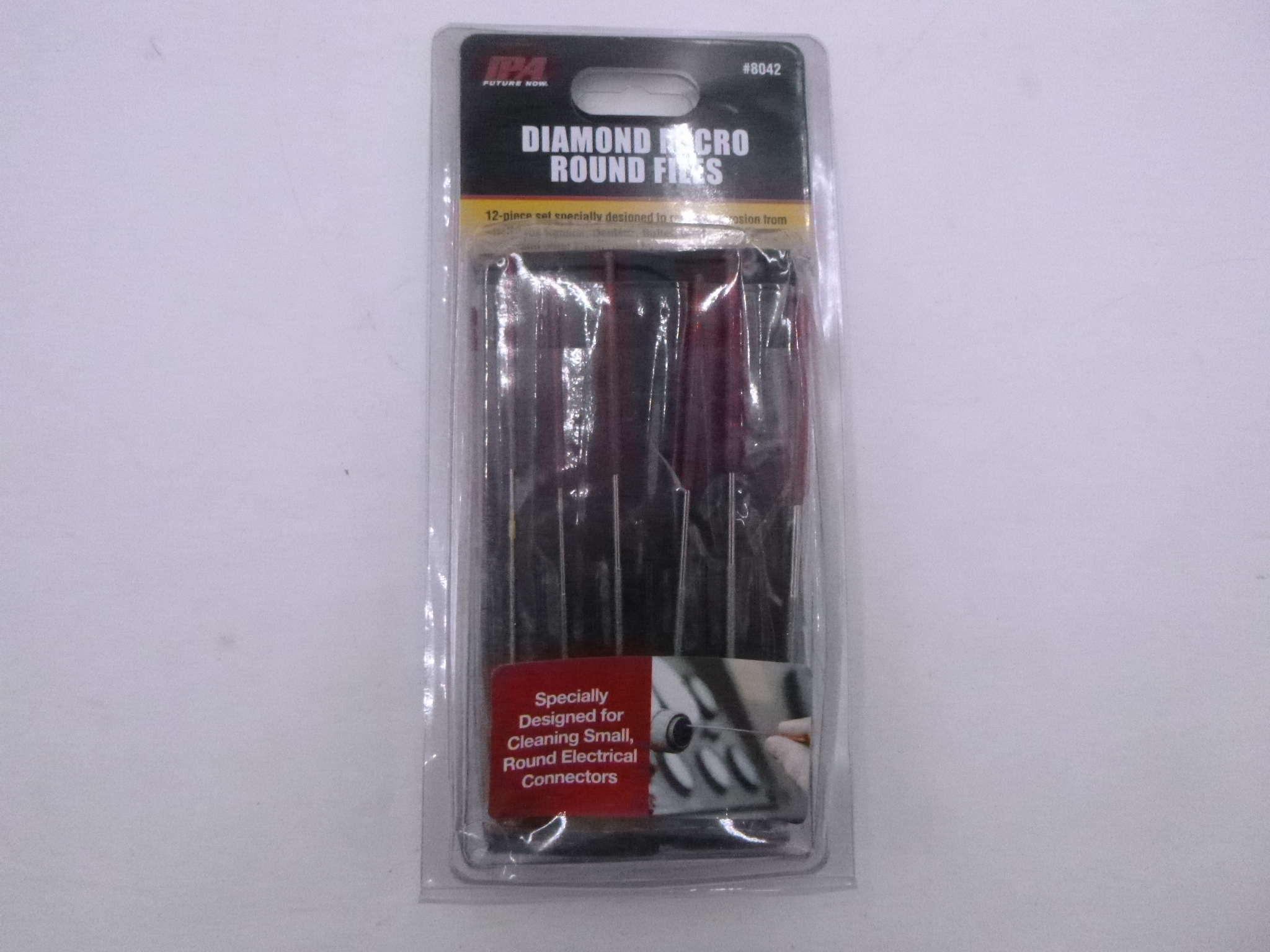 IPA Super Hard Diamond Coated Round Micro Files 8042 - OneClick Warehouse