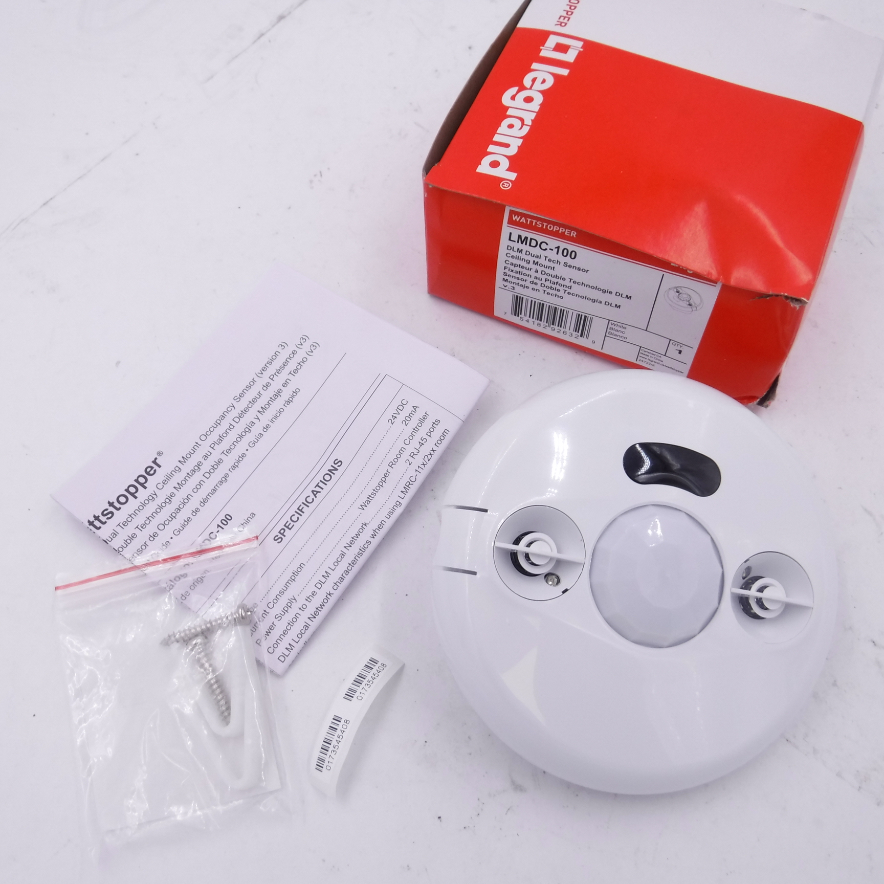 Legrand LMDC-100 Dual Technology Digital Occupancy Sensor 24VDC 20Ma ...