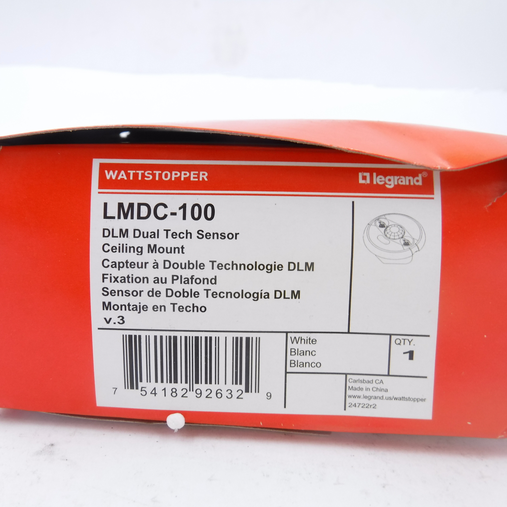 Legrand LMDC-100 Dual Technology Digital Occupancy Sensor 24VDC 20Ma ...