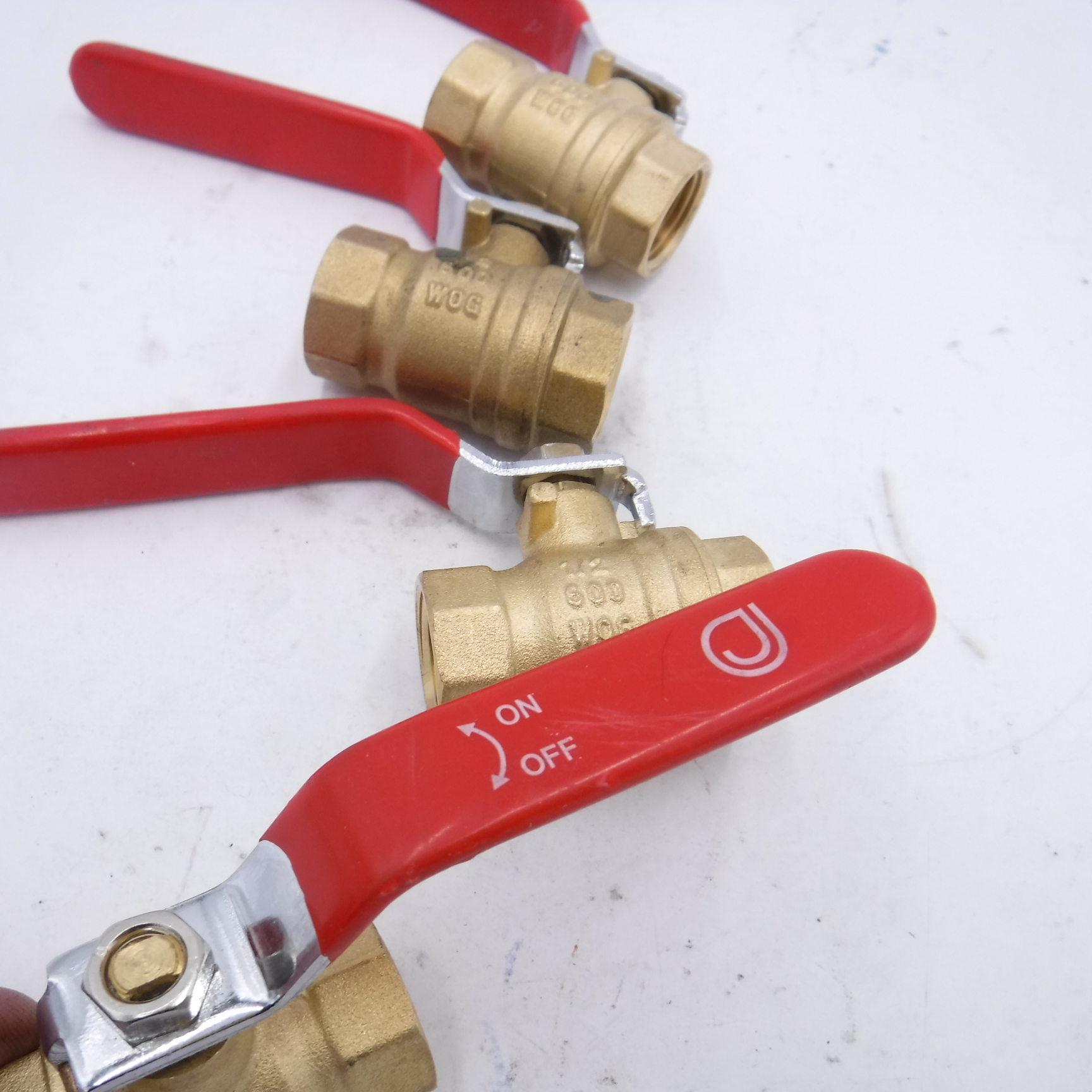 Lot of 4 1/2" FNPT Threaded Full Port 600Wog Brass Ball Valve ...