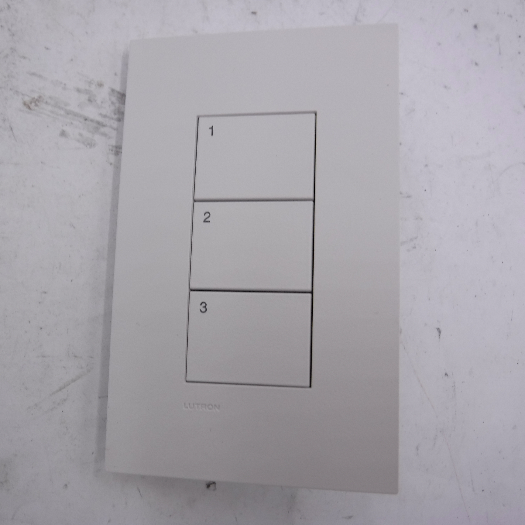 Lutron Palladiom QS Wired Keypad 3 Button HQWT-U-P3W-WH - OneClick Warehouse