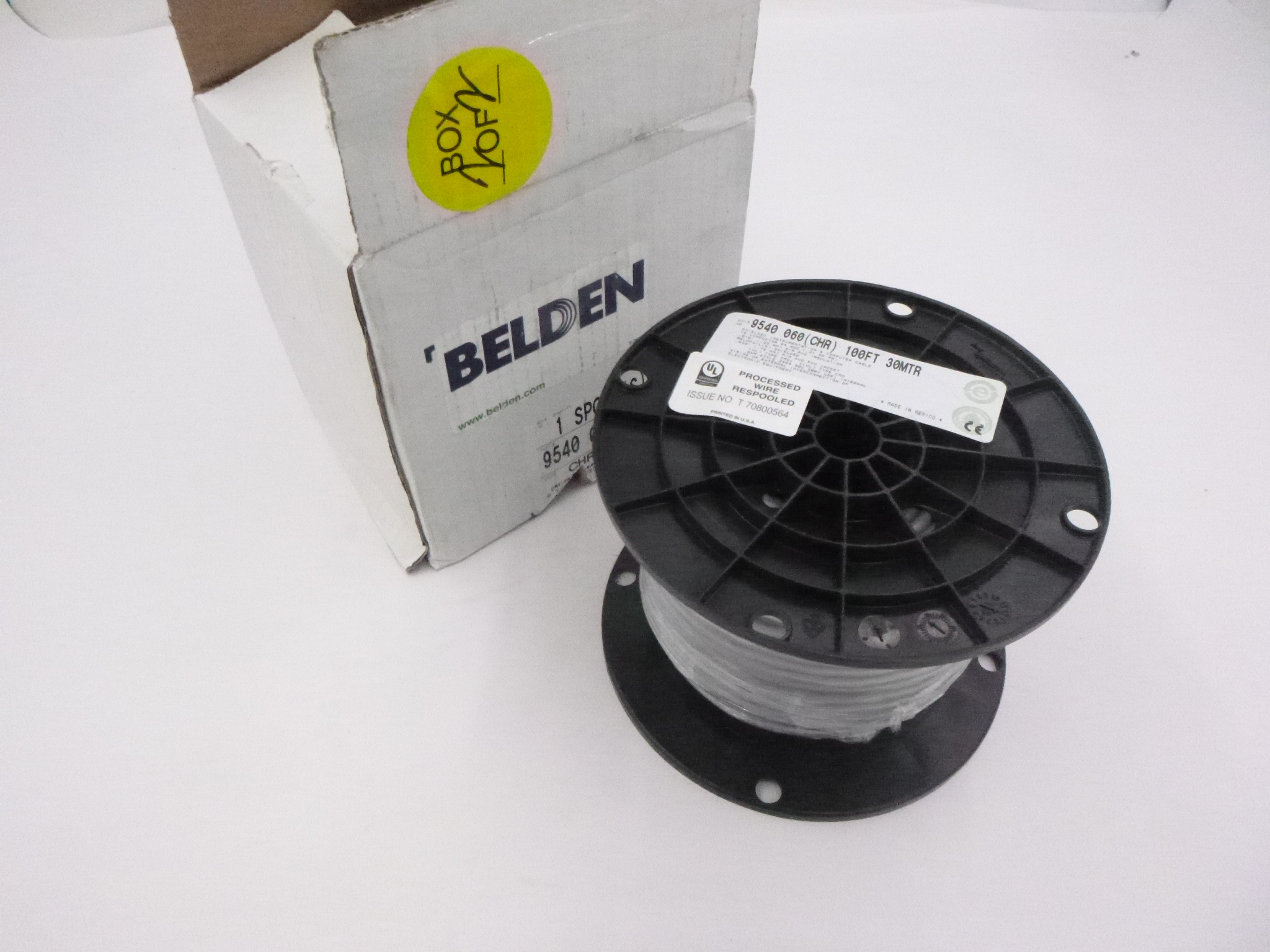 100' Belden Multi 10 Conductor Cable 300v 24awg 30MTR 9540060100 ...