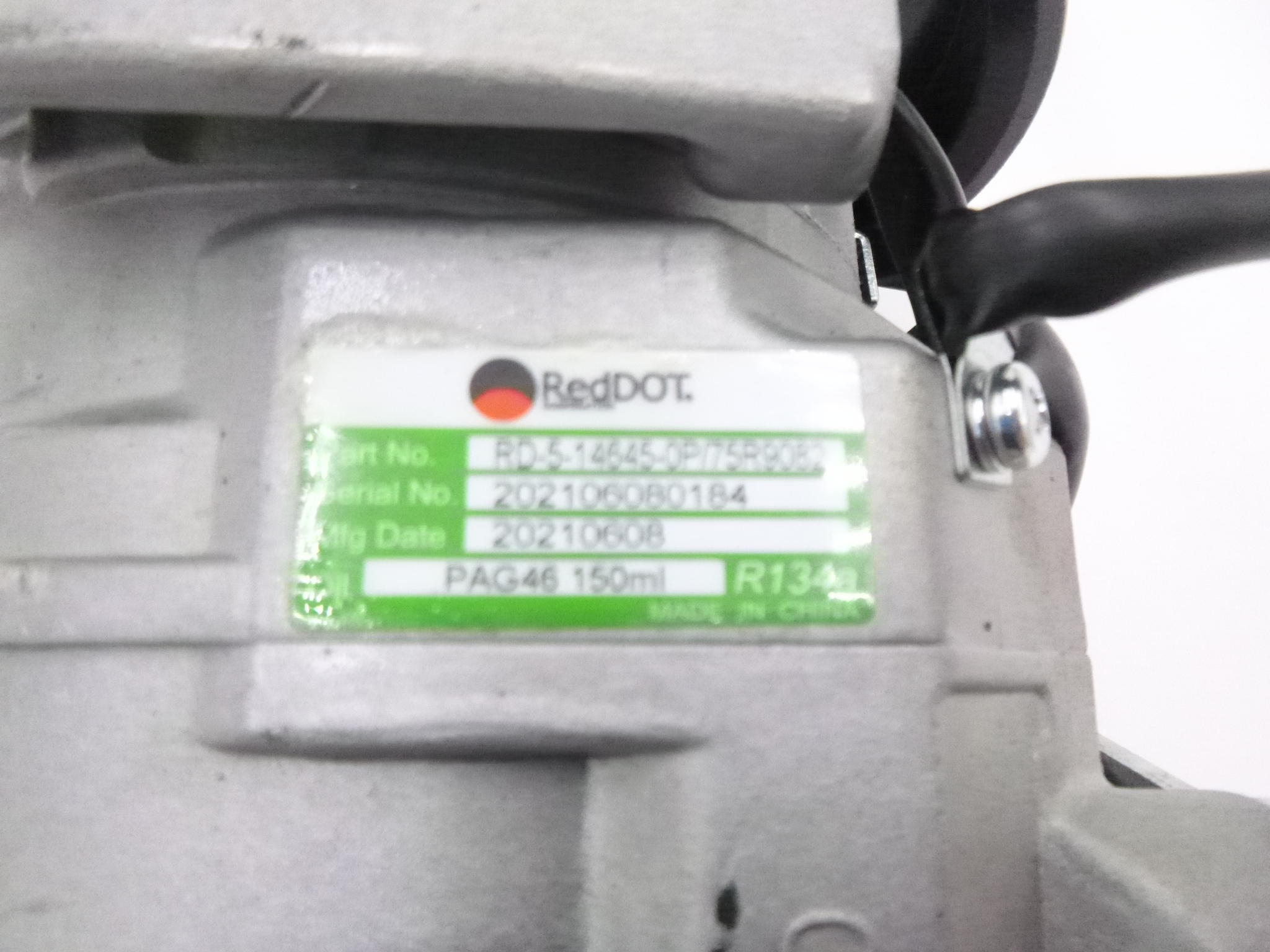 Red Dot RD-5-1465-0P, 12V A/C Compressor for Freightliner M2 2014 ...