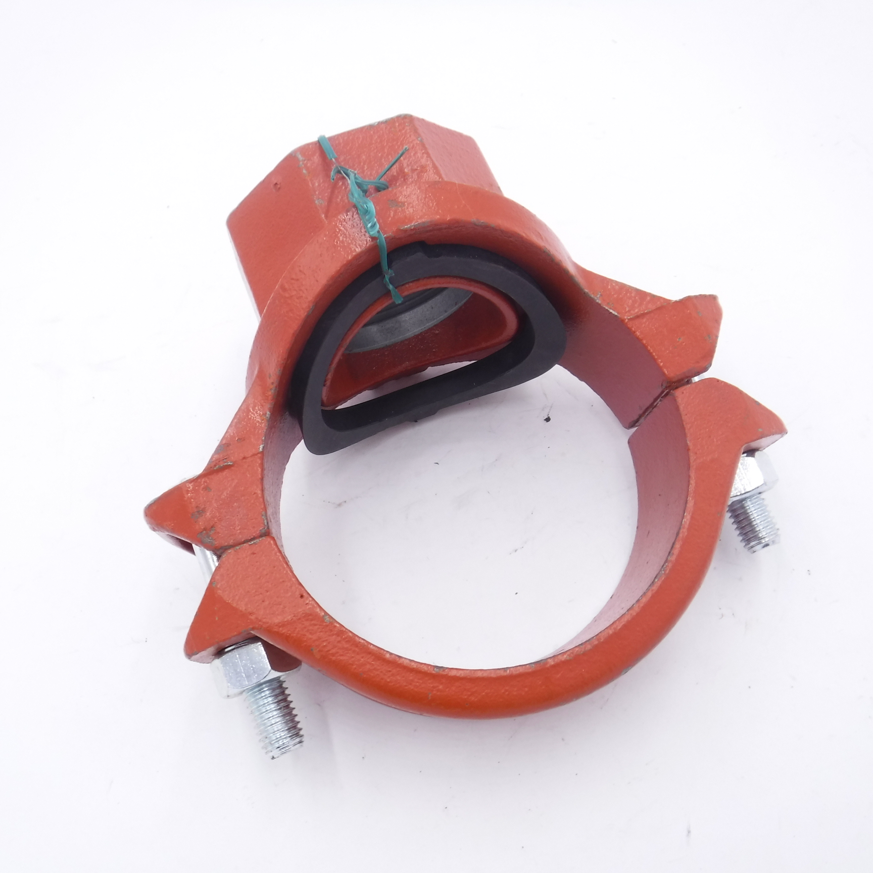 Grinnell 4" x 2-1/2" FNPT Fig 730 Mechanical Tee Clamp - OneClick Warehouse